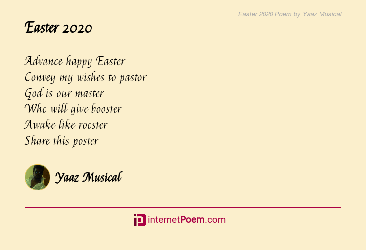 Easter 2020 Poem by Velu