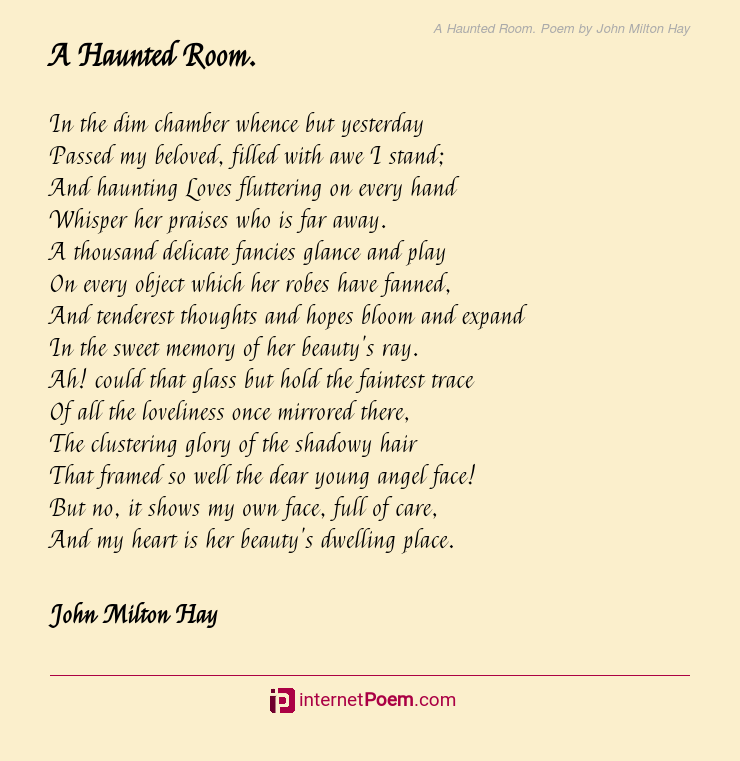 A Haunted Room. Poem Rhyme Scheme