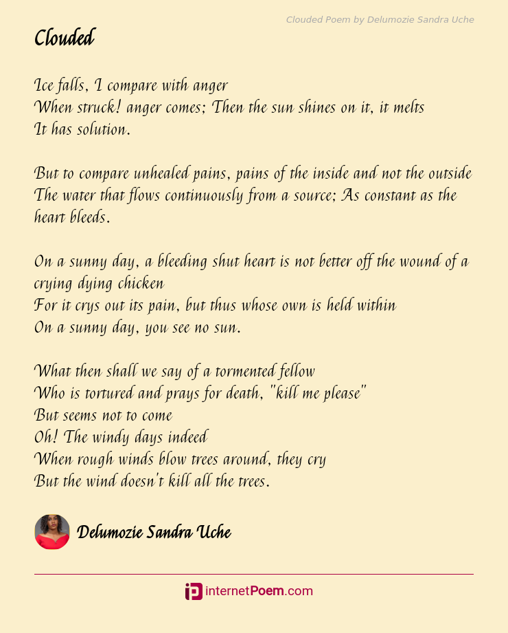 Clouded Poem by Delumozie Sandra Uche