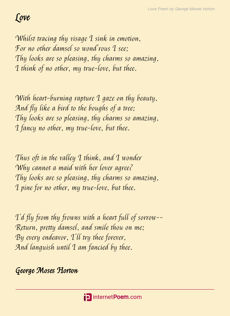 Love Poem by George Moses Horton