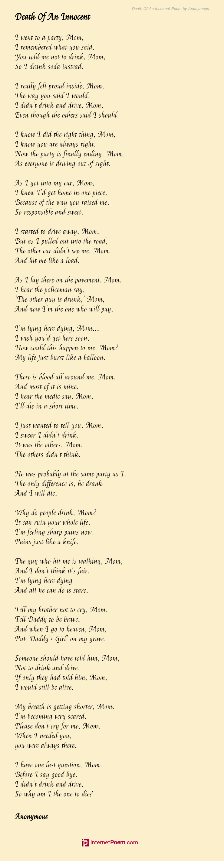 Anonymous Death Quotes