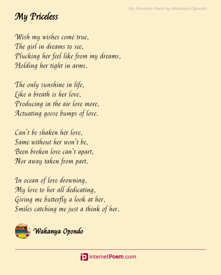 My Priceless Poem by Wakanya Opondo