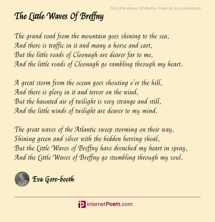 The Little Waves Of Breffny Poem by Eva Gore-booth
