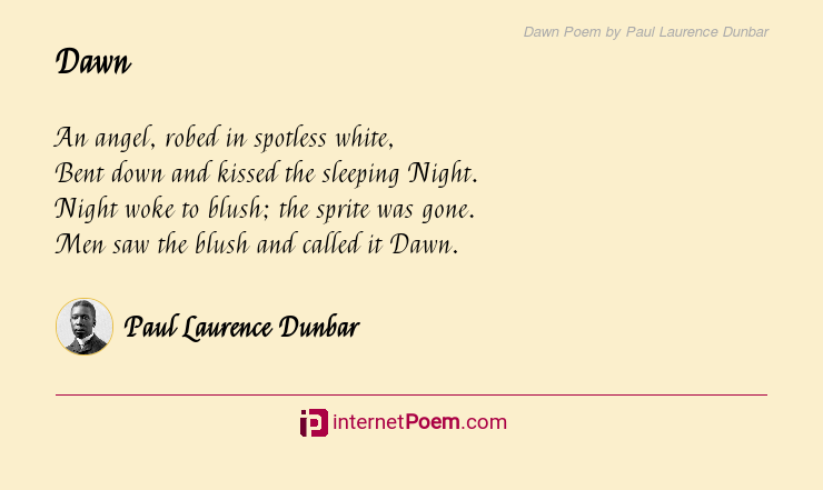 Dawn Poem by Paul Laurence Dunbar