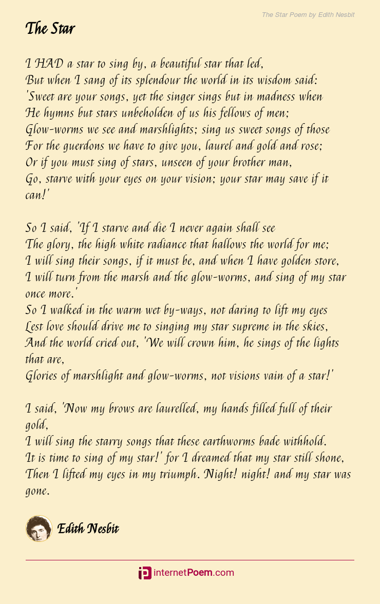 The Star Poem by Edith Nesbit