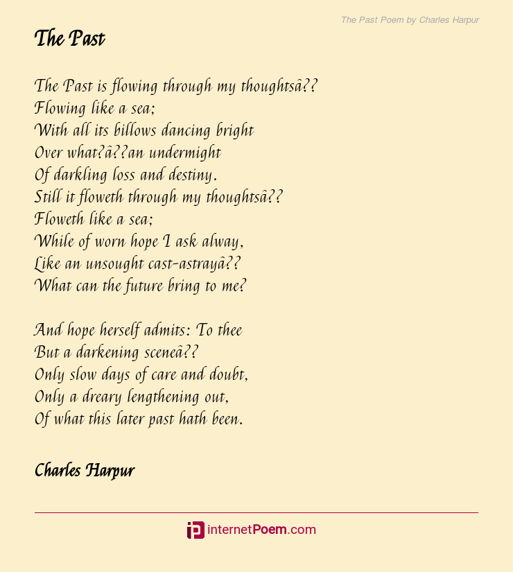 The Past Poem by Charles Harpur