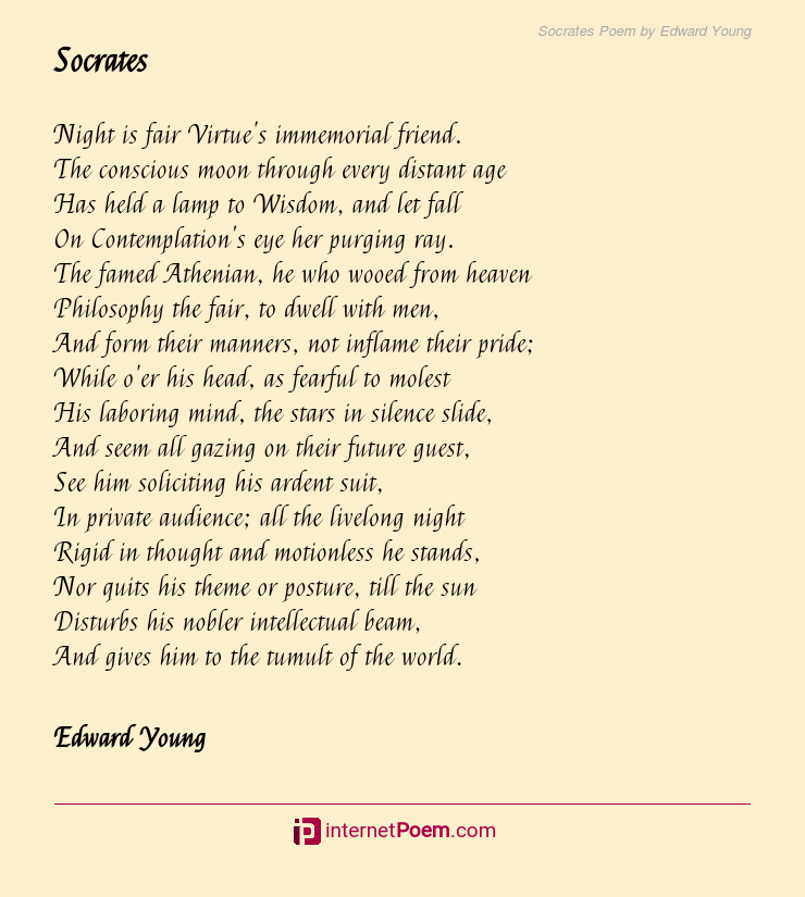 Socrates Poem by Edward Young