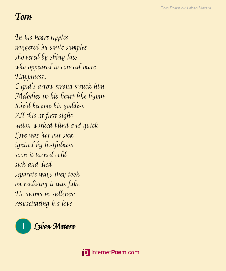 Torn Poem by Laban Matara