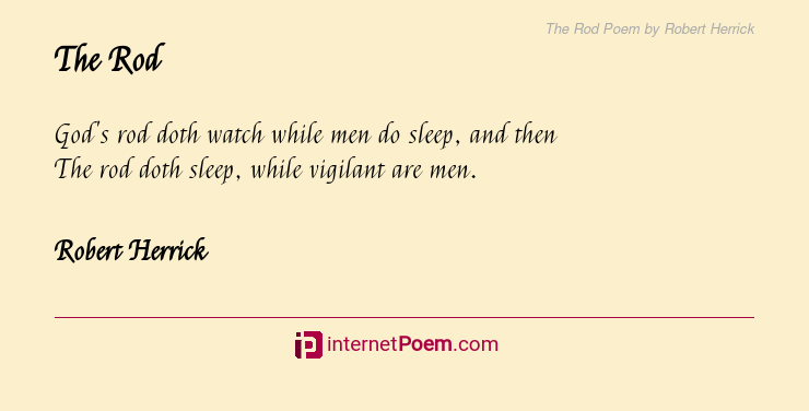 The Rod Poem by Robert Herrick