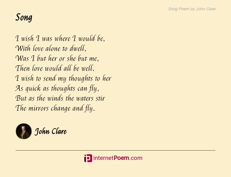 Song Poem by John Clare