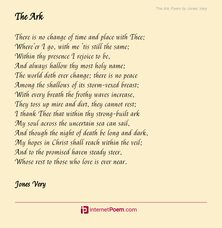 The Ark Poem by Jones Very