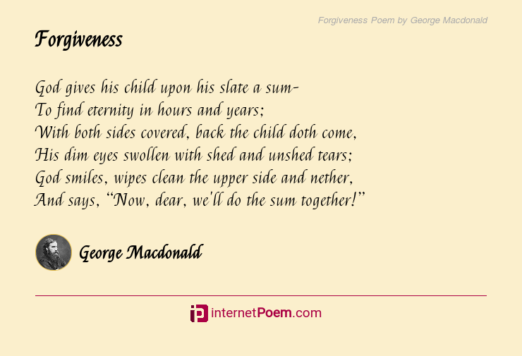 Forgiveness Poem by George Macdonald