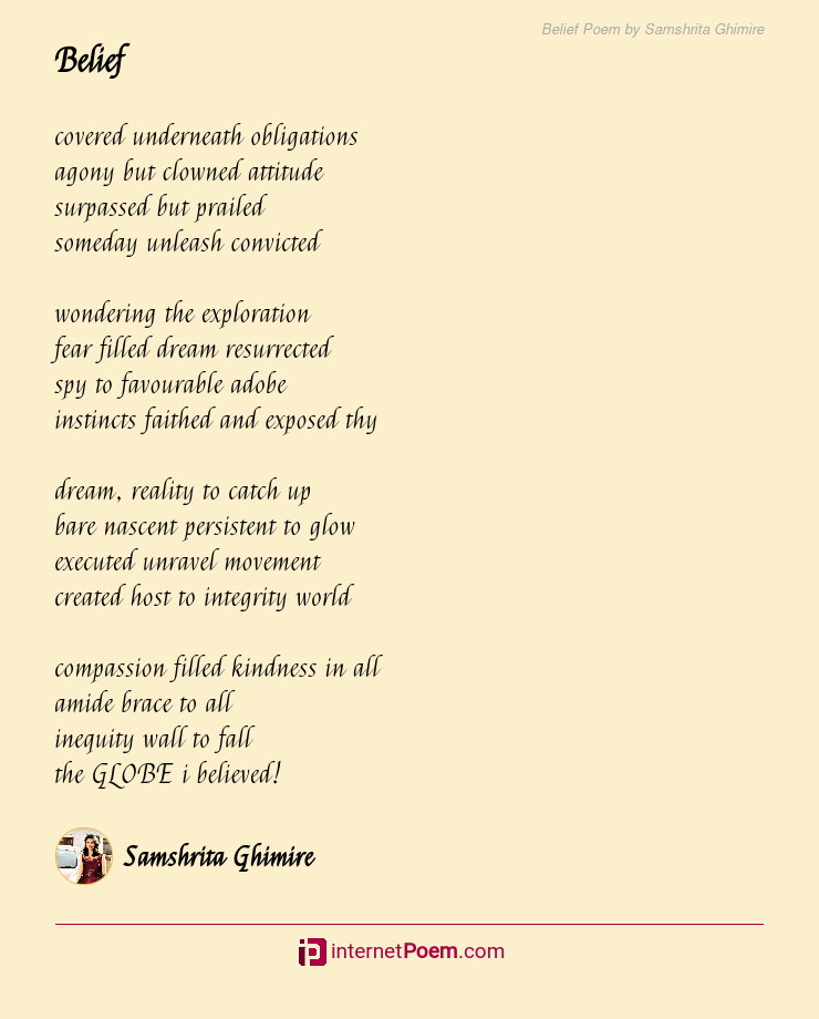 Belief Poem by Samshrita Ghimire