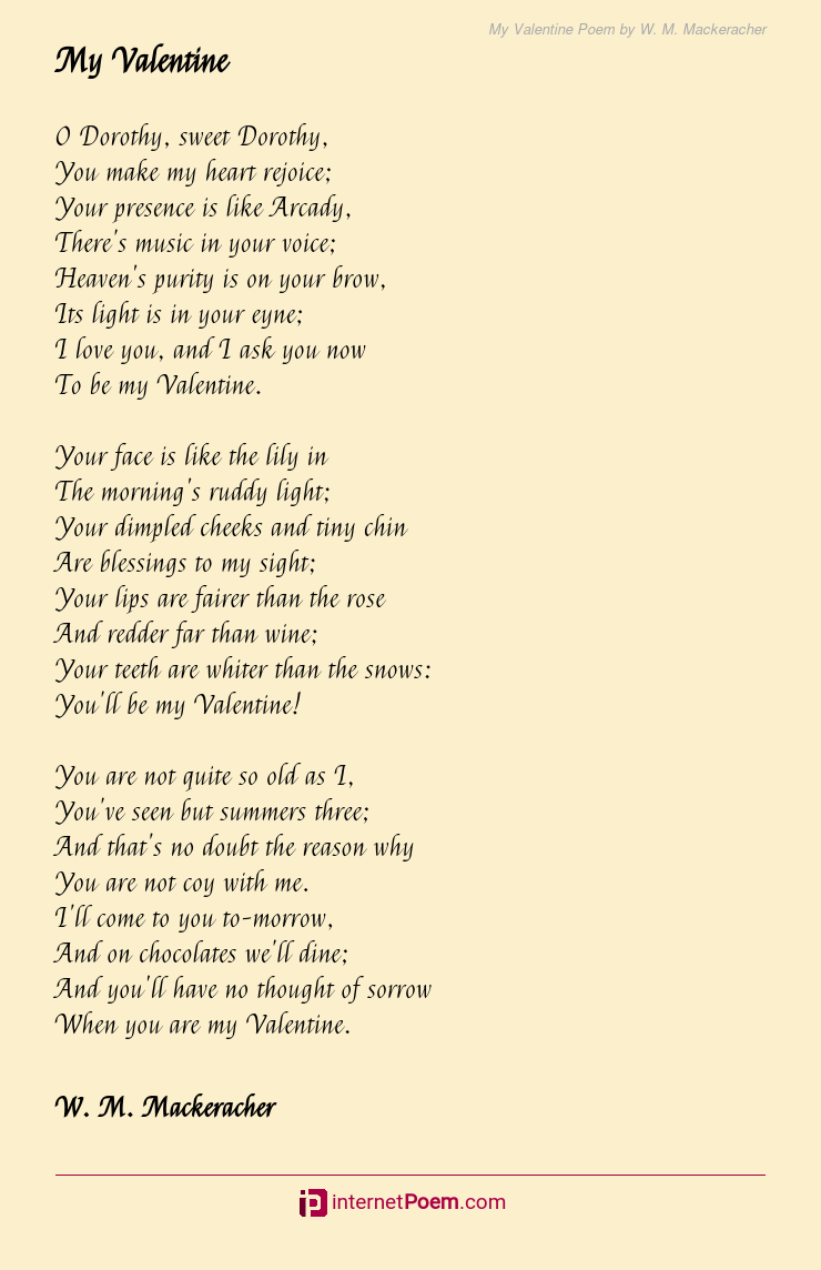 My Valentine Poem Valentine's Day Fluency Poems February Activities