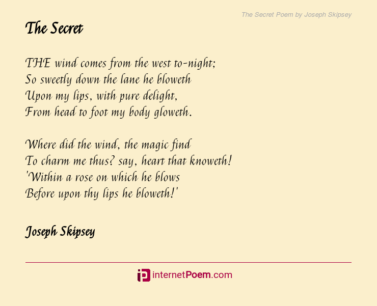 The Secret Poem by Joseph Skipsey