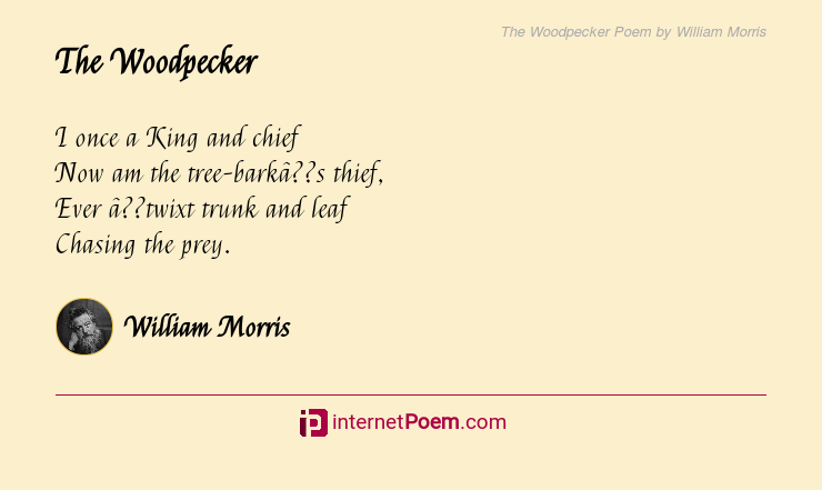 The Woodpecker Poem Rhyme Scheme