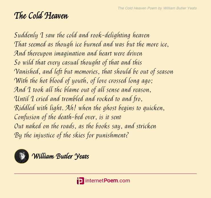 The Cold Heaven Poem by William Butler Yeats