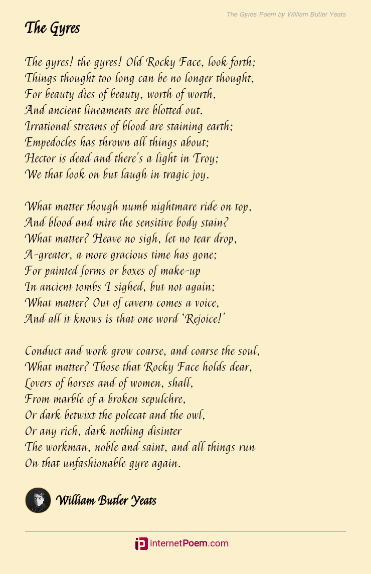 The Gyres Poem by William Butler Yeats