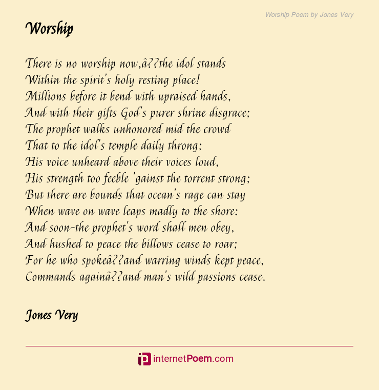 Worship Poem by Jones Very