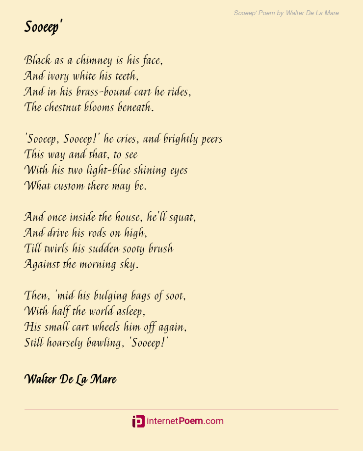 Sooeep' Poem by Walter De La Mare