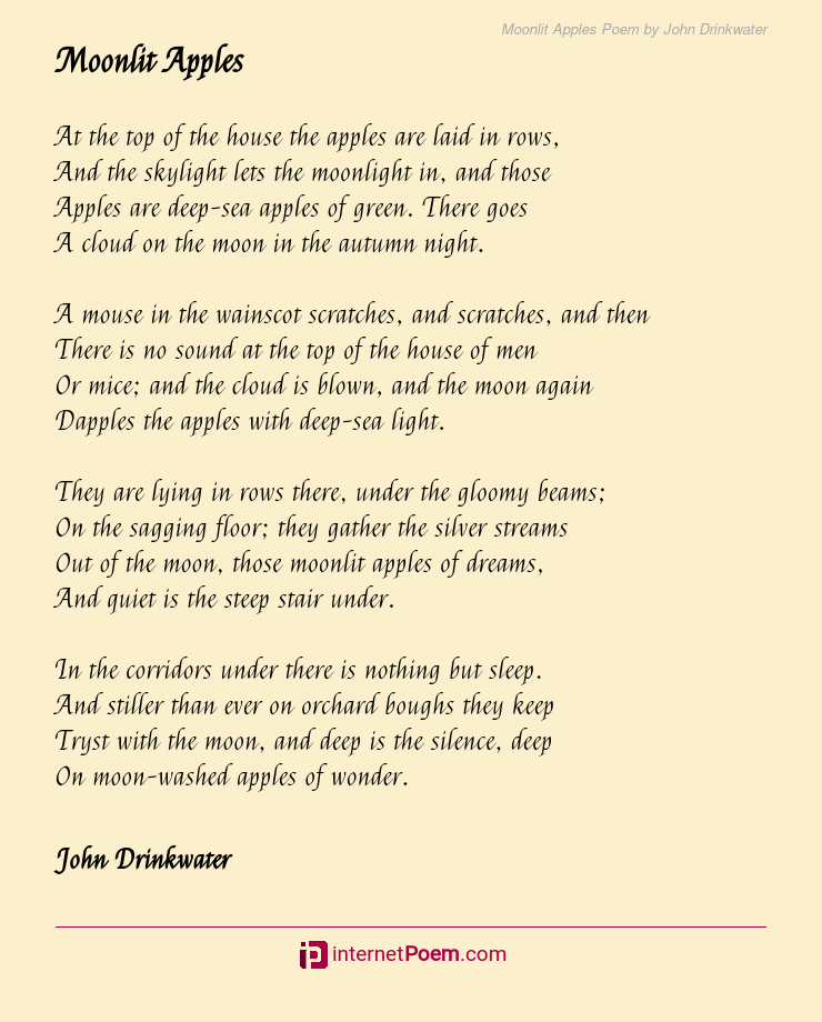 Moonlit Apples Poem by John Drinkwater
