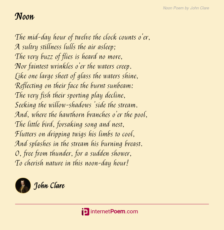 Noon Poem by John Clare