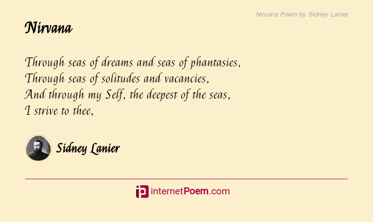 Nirvana Poem by Sidney Lanier