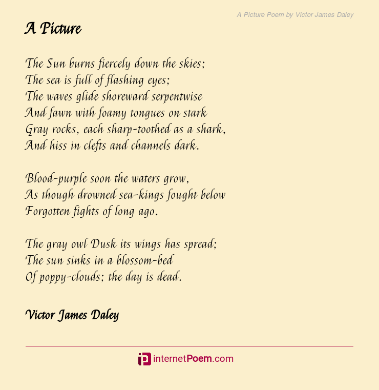 A Picture Poem by Victor James Daley