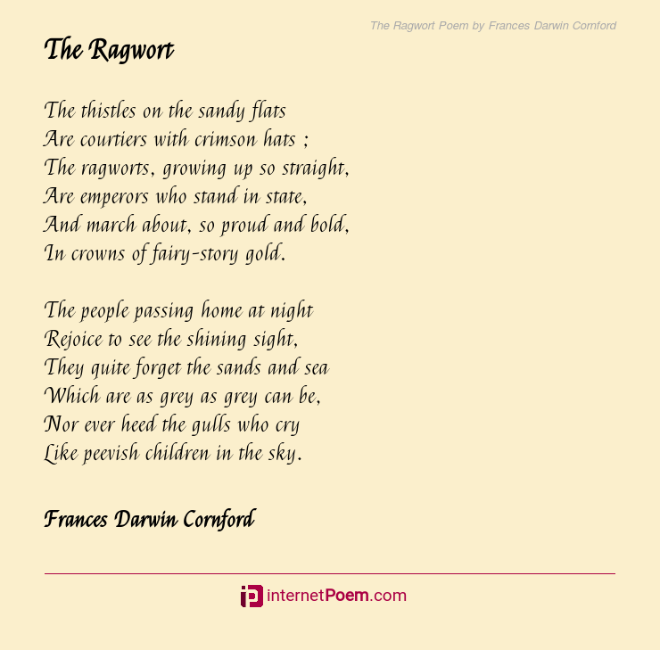 The Ragwort Poem by Frances Darwin Cornford