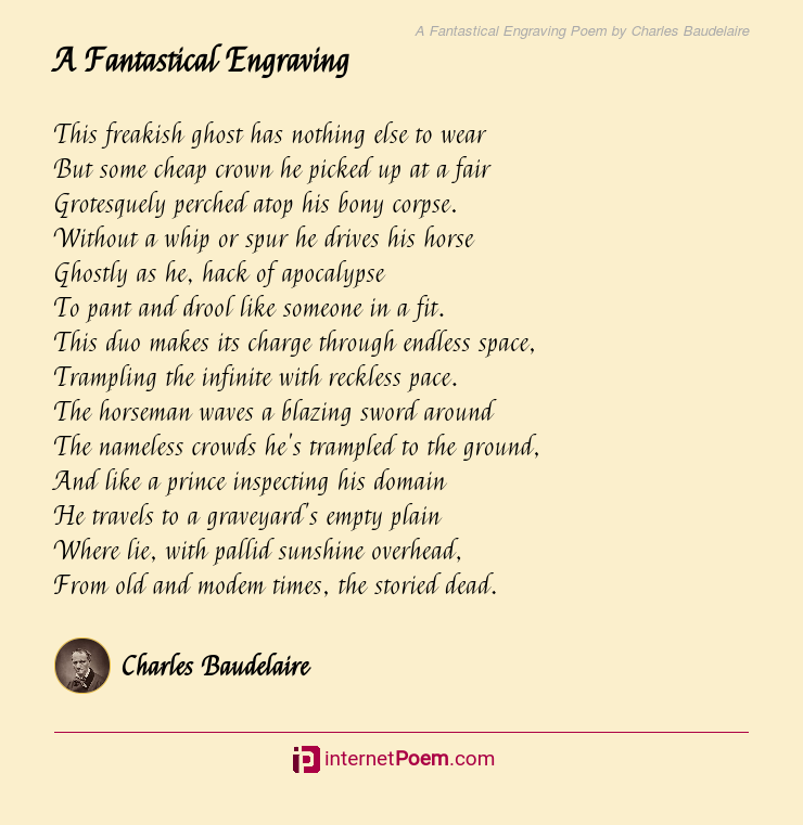 A Fantastical Engraving Poem by Charles Baudelaire