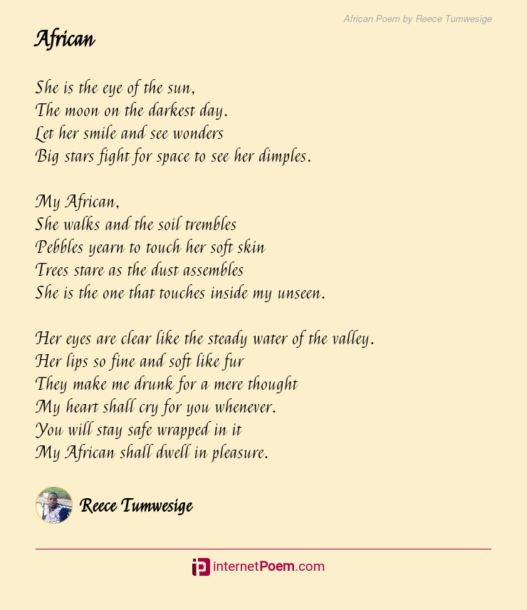 African Poem by Reece Tumwesige