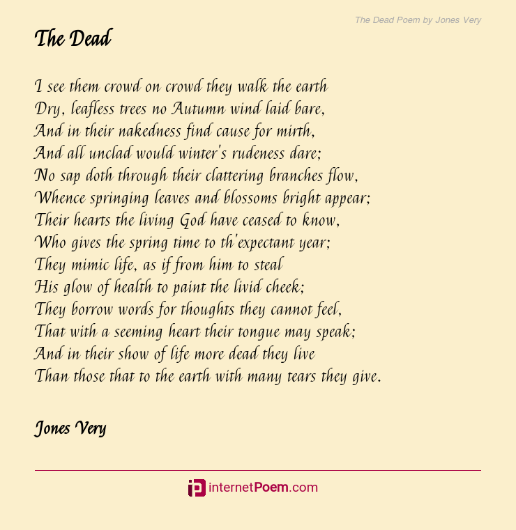 The Dead Poem by Jones Very