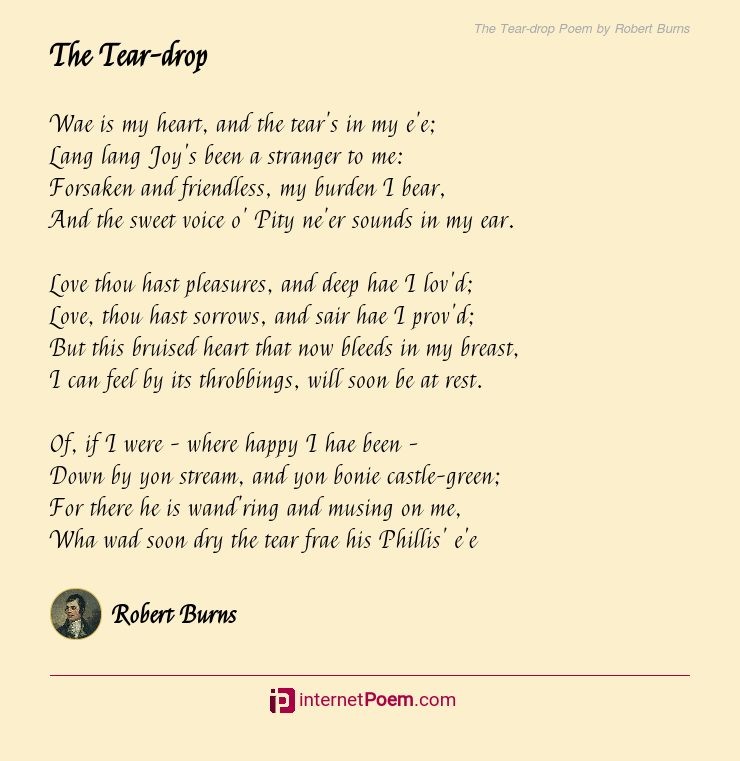 The Tear-drop Poem by Robert Burns