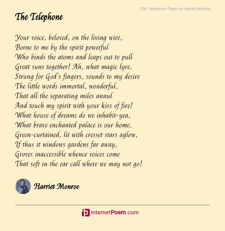 The Telephone Poem by Harriet Monroe