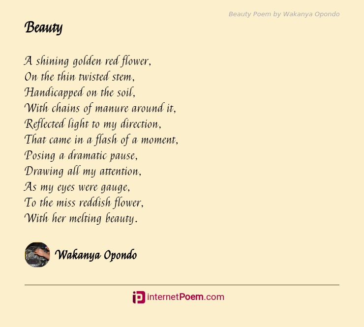 Beauty Poem by Wakanya Opondo