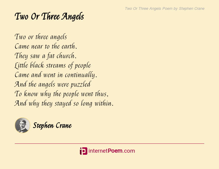 Two Or Three Angels Poem by Stephen Crane