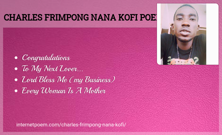 Charles Frimpong Nana Kofi Grass Poems