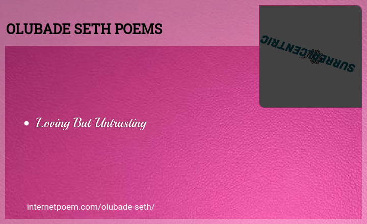 Olubade Seth Spiritual Poems