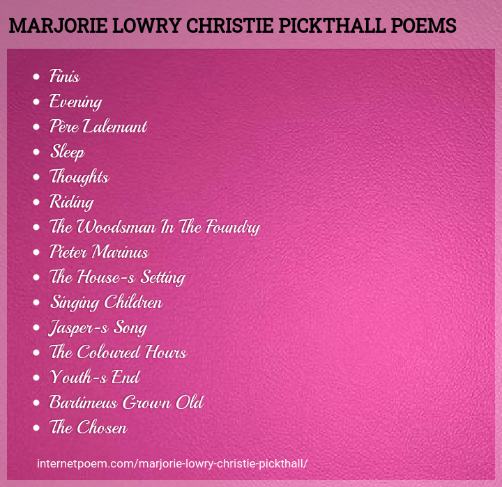 Marjorie Lowry Christie Pickthall Sheep Poems