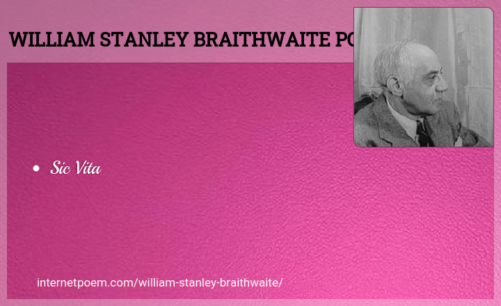 William Stanley Braithwaite Poems