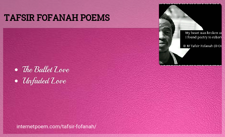 Tafsir Fofanah Poems