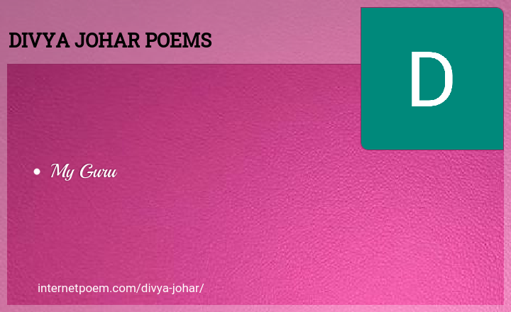 Divya Johar Poems