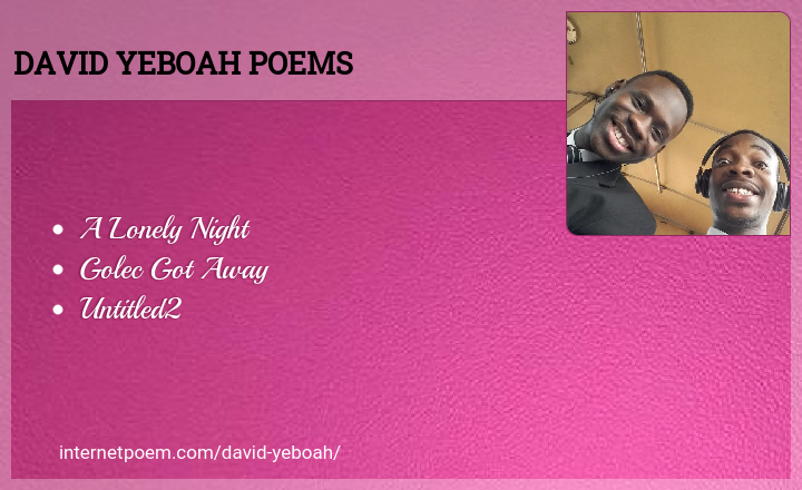 David Yeboah Away Poems