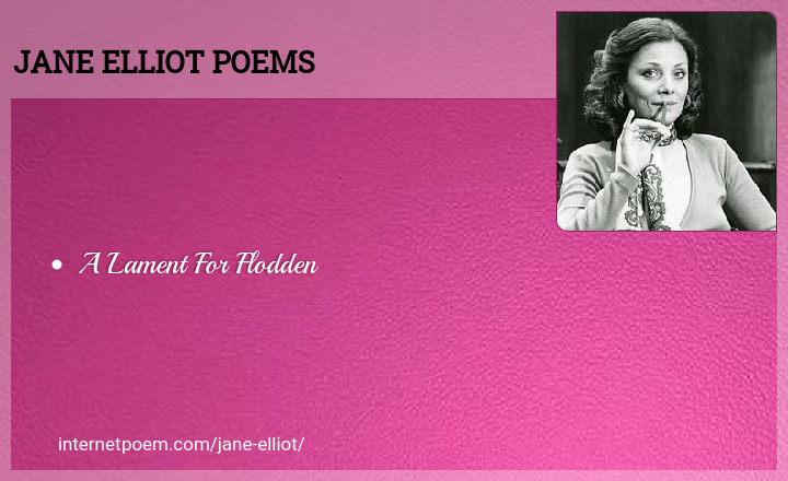 Jane Elliot Poems