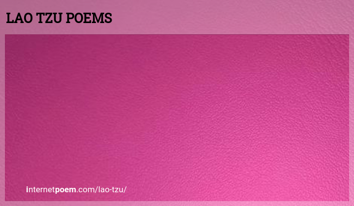 Lao Tzu Poems