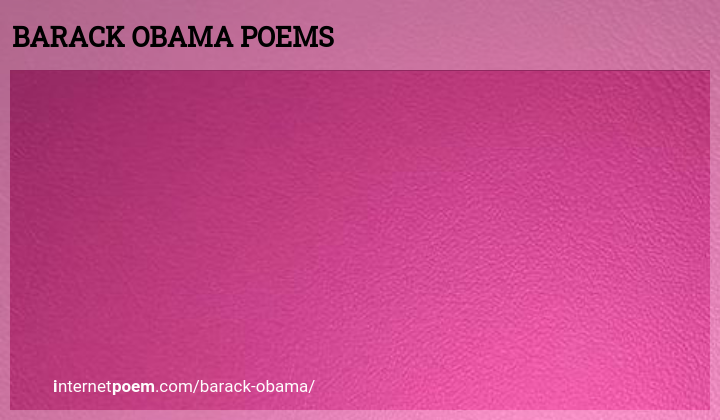 Barack Obama Poems