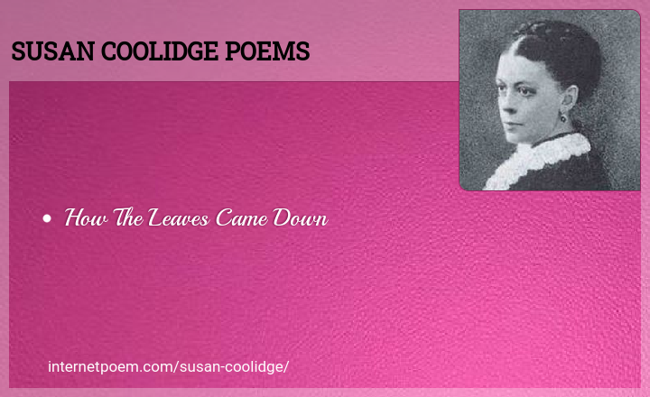 Susan Coolidge Children Poems