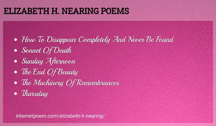 Elizabeth H. Nearing Moon Poems