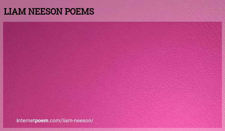 Liam Neeson Poems