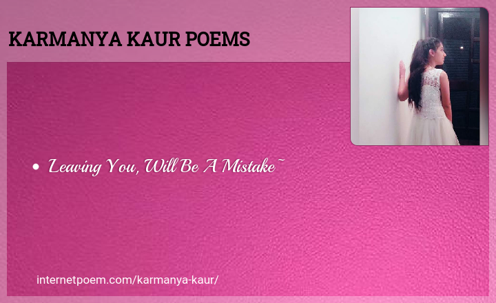 Karmanya Kaur Deserve Poems